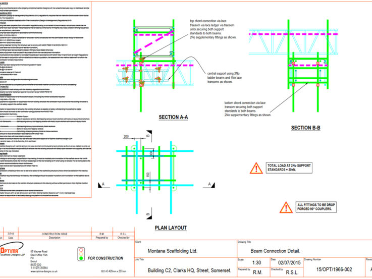 Clarks HQ - Montana Scaffolding