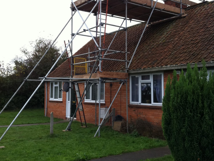 Chimney Scaffold - Montana Scaffolding